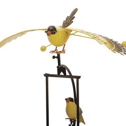 Enchanted Garden™ 4'2" Goldfinch & Kids Rocking Kinetic Bird at Menards®
