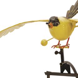 Enchanted Garden™ 4'2" Goldfinch & Kids Rocking Kinetic Bird at Menards®