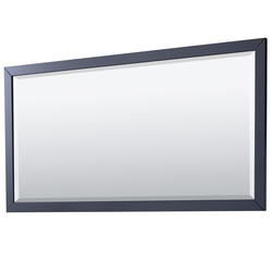 Wyndham Collection® Icon 72"W x 22"D Dark Blue Vanity and Carrara ...