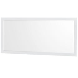 Wyndham Collection® Sheffield 72"W x 22"D White Vanity and White ...