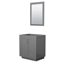 Wyndham Collection® Miranda 29-1/4"W x 21-3/4"D Dark Gray Bathroom ...