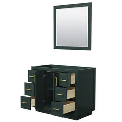 Wyndham Collection® Miranda 41-1/4"W x 21-3/4"D Green Bathroom Vanity ...