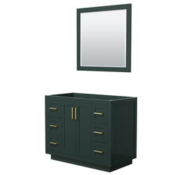 Wyndham Collection® Miranda 41-1/4"W x 21-3/4"D Green Bathroom Vanity ...