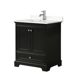 Wyndham Collection® Deborah 30"W x 22"D Dark Espresso Vanity and ...