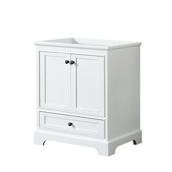 Wyndham Collection® Deborah 29-1/4"W x 21-1/2"D White Bathroom Vanity ...