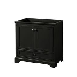 Wyndham Collection® Deborah 35-1/4"W x 21-1/2"D Dark Espresso Bathroom ...