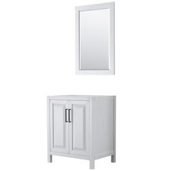 Wyndham Collection® Daria 29"W x 21-1/2"D White Bathroom Vanity Cabinet ...