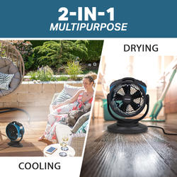 XPOWER 15" Built-in Pump Oscillating Misting Fan at Menards®