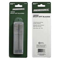 Masterforce® 18mm Snap-Off Blades - 50 Pack at Menards®
