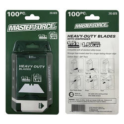 Masterforce® Heavy-Duty Utility Knife Blades - 100 Pack at Menards®