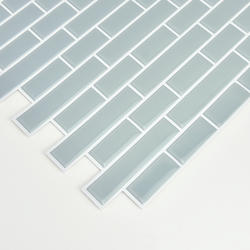 InHome™ 40" x 10" Sea Glass Peel & Stick Backsplash Tiles - 4 Pack at ...