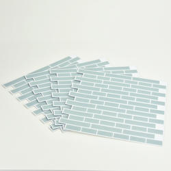InHome™ 40" x 10" Sea Glass Peel & Stick Backsplash Tiles - 4 Pack at ...