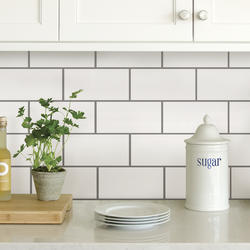 InHome™ 27" x 10" Subway Tile Peel & Stick Backsplash Tiles - 4 Pack at ...
