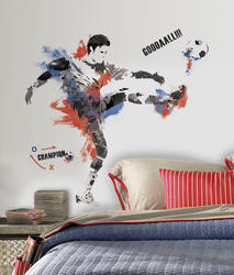 RoomMates® Men's Soccer Champion Peel & Stick Giant Wall Decal at Menards®