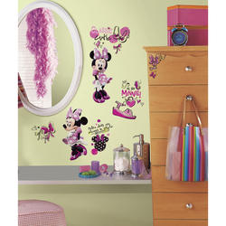 RoomMates® Mickey & Friends Minnie Fashionista Peel & Stick Wall Decal ...