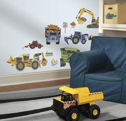 RoomMates® New Speed Limit Construction Vehicles Peel & Stick Wall ...