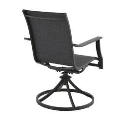 Backyard Creations® Spencer Gray Swivel Rocker Dining Patio Chair Set ...