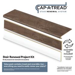 Cap A Tread® Color 1137 1.69" x 12.15" x 47" Stair Tread & Reversible ...