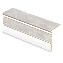 Cap A Tread® Color 3806 1.69" x 12.15" x 47" Stair Tread & Reversible ...