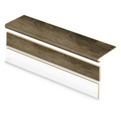 Cap A Tread® Color 7287 1.69" x 12.15" x 47" Stair Tread & Reversible ...