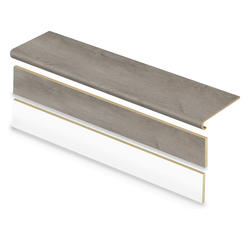 Cap A Tread® Color 8001 1.69" x 12.15" x 47" Stair Tread & Reversible ...