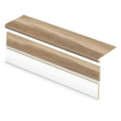 Cap A Tread® Color 8005 1.69" x 12.15" x 47" Stair Tread & Reversible ...