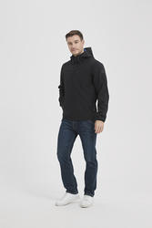 Hawke & Co Men's Black Hooded Softshell Jacket - X-Large at Menards®