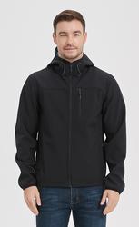 Hawke & Co Men's Black Hooded Softshell Jacket - X-Large at Menards®