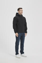 Hawke & Co Men's Black Hooded Softshell Jacket - X-Large at Menards®