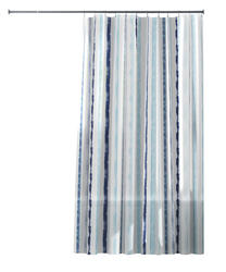 Zenna Home® Eco-Smart Watercolor Stripe Recycled PEVA 70"W x 72"H ...