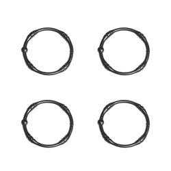 Zenna Home® NeverRust Matte Black Shower Curtain Rings - 12 Count at ...