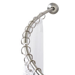 Zenna Home® 72" Brushed Nickel Rustproof High-Grade Stainless Steel ...