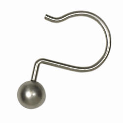 Zenna Home® NeverRust Satin Nickel Ball Shower Curtain Hooks - 12 Count ...
