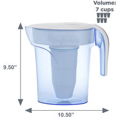 ZeroWater® 7-Cup Ready-Pour™ Water Filter Pitcher at Menards®