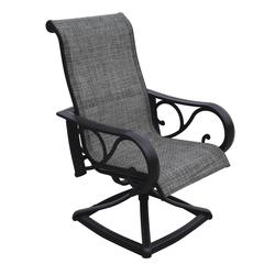 Backyard Creations® Carlisle Slate Swivel Rocker Dining Patio Chair Set ...