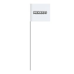 15" White Stake Flags - 25 Pack at Menards®