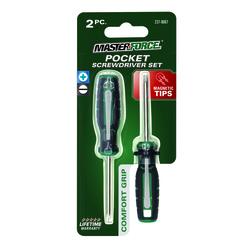 Masterforce® Slotted & Phillips Pocket Screwdriver Set - 2 Piece at ...
