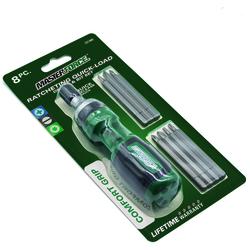 Masterforce® Quick Change Ratcheting Multi-Bit Screwdriver Set - 8 ...