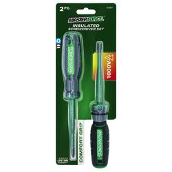 Masterforce® Slotted & Phillips Insulated Screwdriver Set - 2 Piece at ...