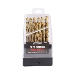 Tool Shop® Titanium Twist Drill Bit Set - 21 Piece at Menards®
