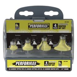 Performax® Roundover Router Bit Set - 4 Piece at Menards®