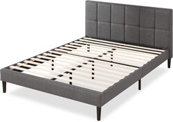 Lottie Upholstered King Platform Bed Frame with Headboard at Menards®