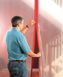 ZipWall® Heavy Duty Plastic Sheeting Self-Adhesive Zipper Kit - 5 Piece ...