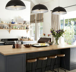 Z-Lite Landry Matte Black & Chrome 1-Light Pendant at Menards®