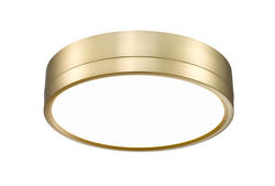 Z-Lite Algar 12" Modern Gold LED Flush Mount Ceiling Light at Menards®