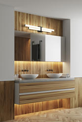 Z-Lite Zane 32" Matte Black LED Vanity Light at Menards®