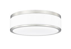 Z-Lite Ballord Integrated LED Brushed Nickel Flush Mount Ceiling Light ...