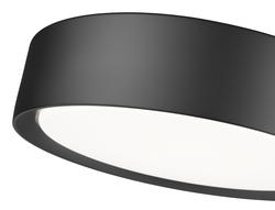 Z-Lite Kawan Integrated LED Matte Black Flush Mount Ceiling Light at ...