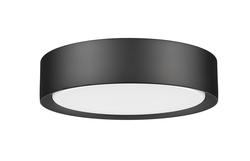 Z-Lite Kawan Integrated LED Matte Black Flush Mount Ceiling Light at ...