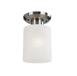 Z-Lite Cobalt Brushed Nickel 1 Light Flush Mount Ceiling Light at Menards®
